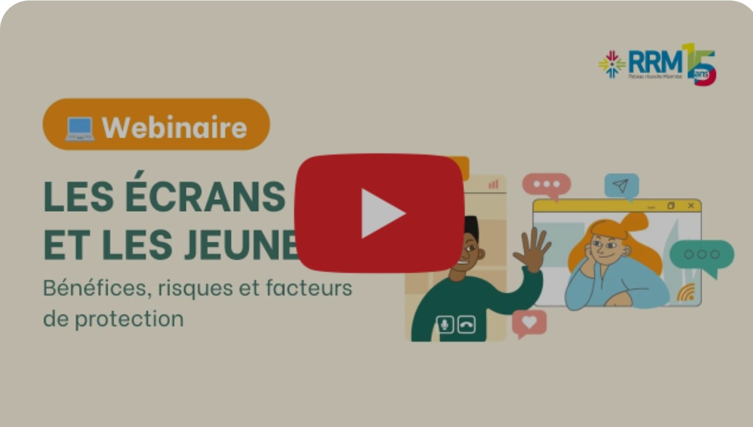 Webinaire - Les écrans et les jeunes : bénéfices, risques et facteurs ...